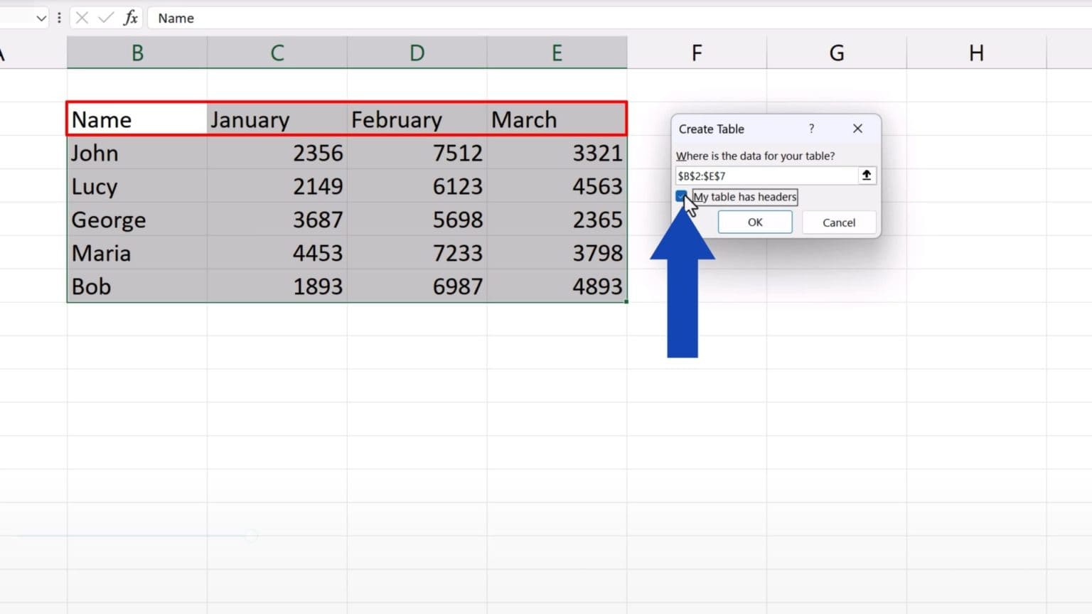How to Make a Table in Excel (Format as Table) - EasyClick ...