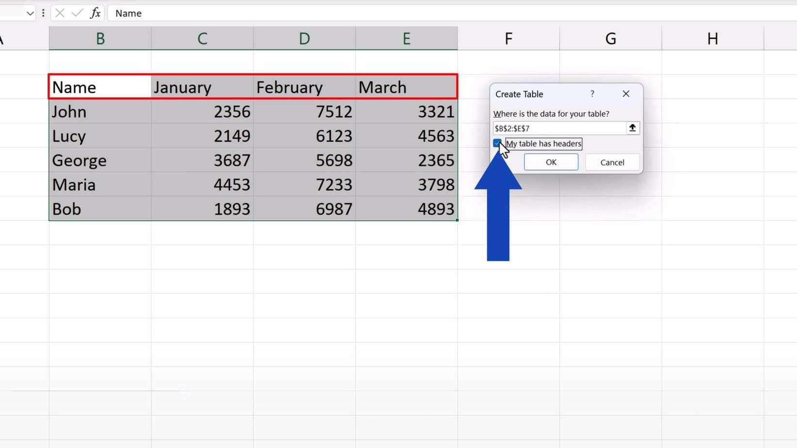 How To Make A Table In Excel (format As Table) - Easyclick