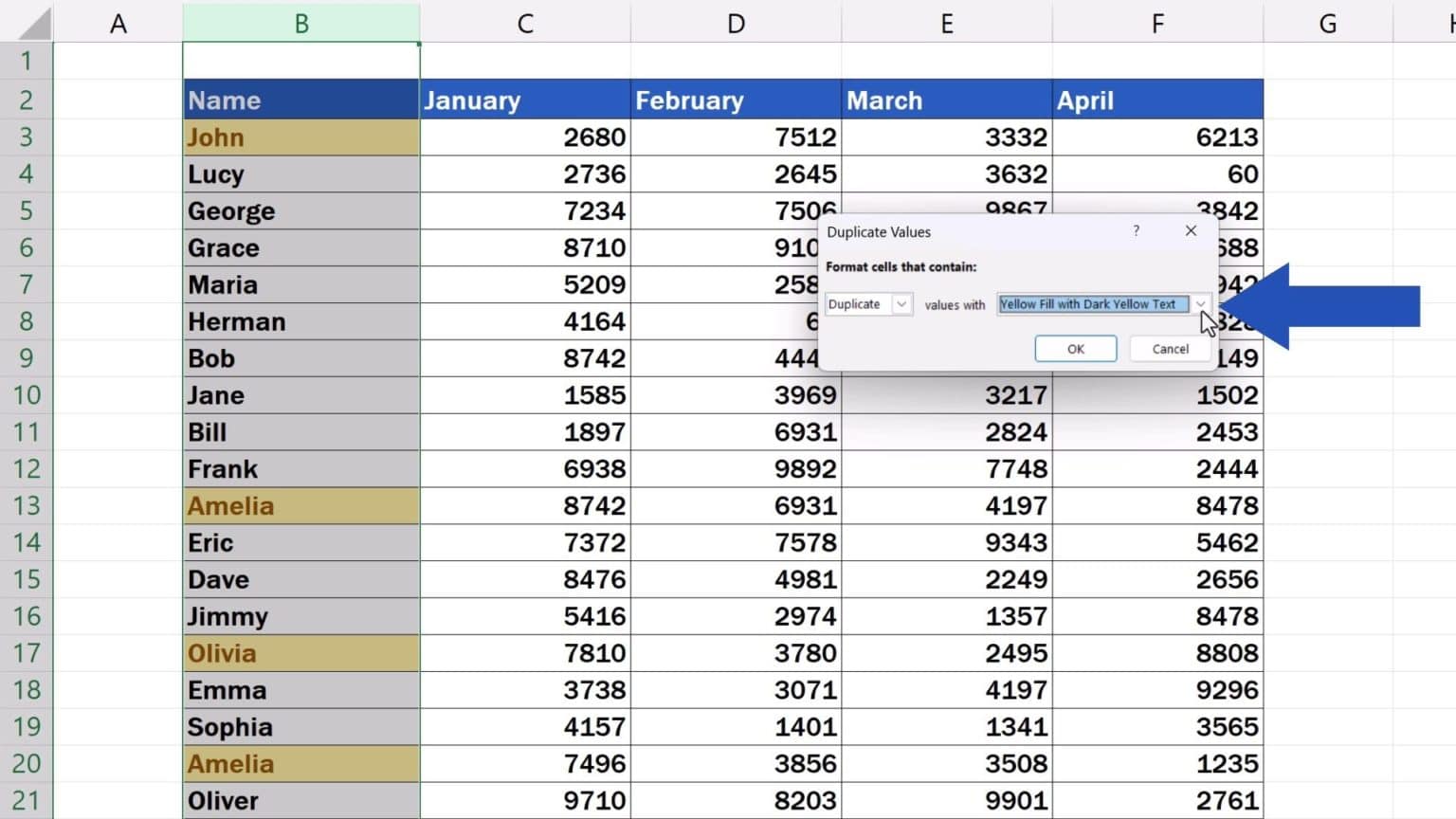 How to Highlight Duplicates in Excel (Super Easy) - EasyClick ...
