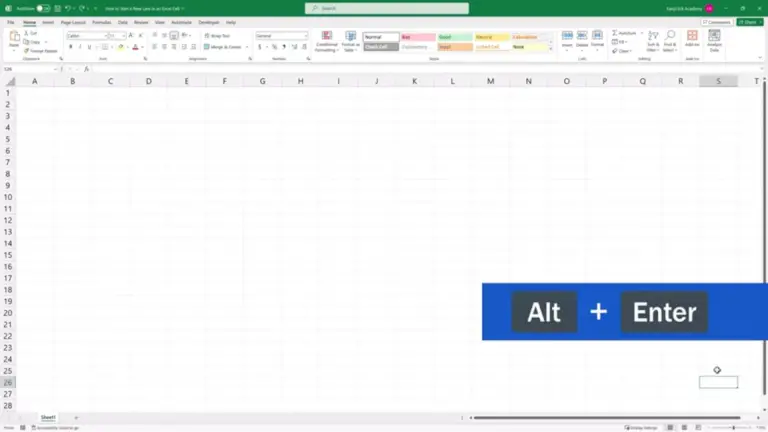 How to Start a New Line in an Excel Cell (The Easiest Way) - EasyClick ...