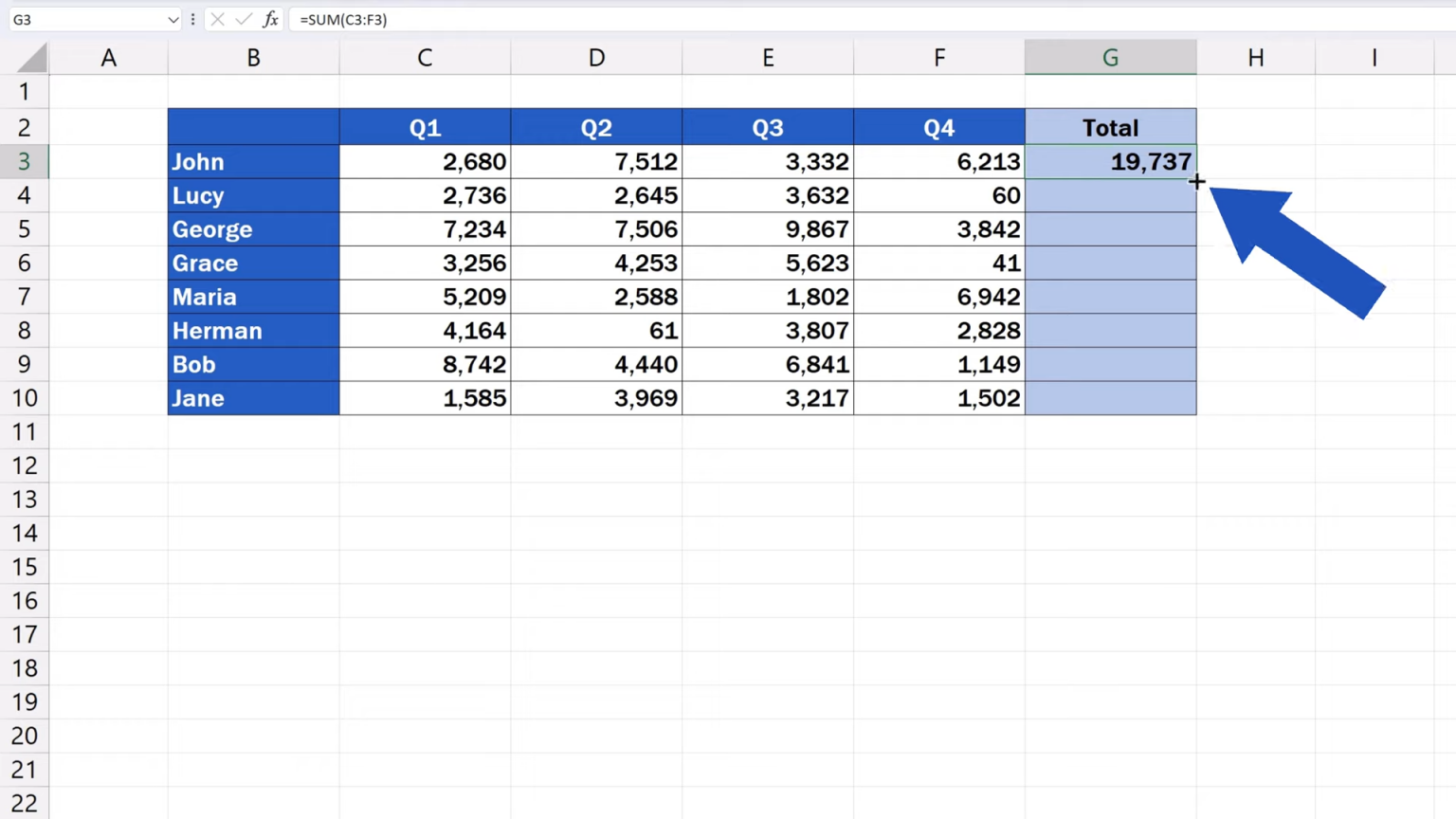 How to Copy a Formula Down a Column in Excel (Two Quick and Easy Ways ...