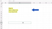How to Start a New Line in an Excel Cell (The Easiest Way) - EasyClick ...
