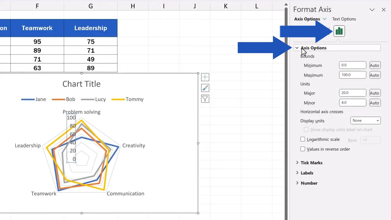 How to Create a Radar Chart in Excel (Quick and Easy) - EasyClick ...
