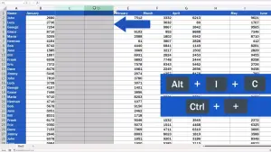 Shortcut Key to Insert a Column in Excel (Excel Shortcuts) - EasyClick ...