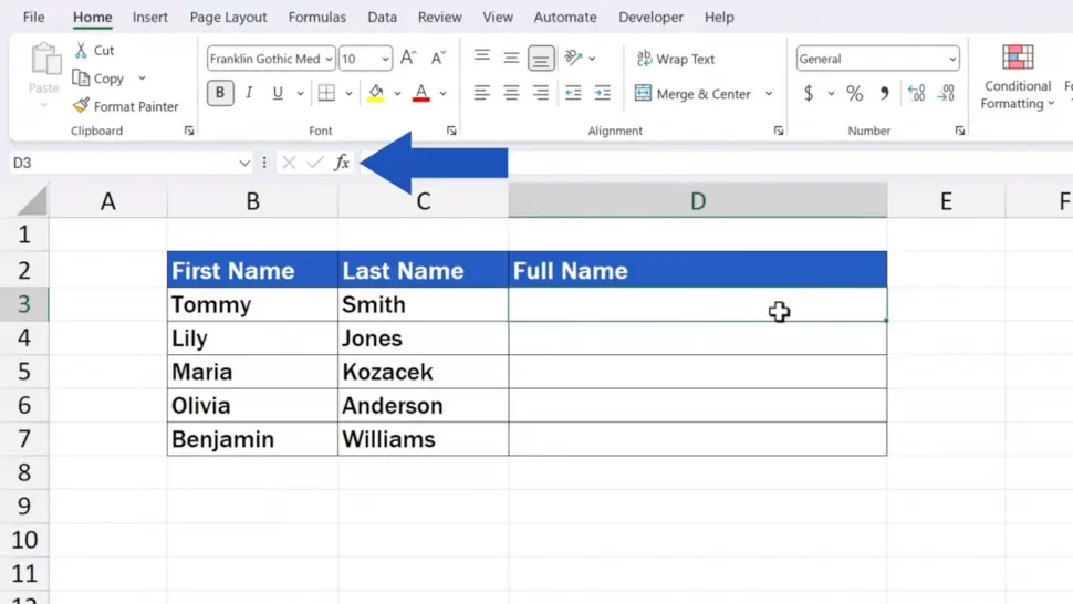 How to Merge Two Columns in Excel (Quick and Easy) - EasyClick ...
