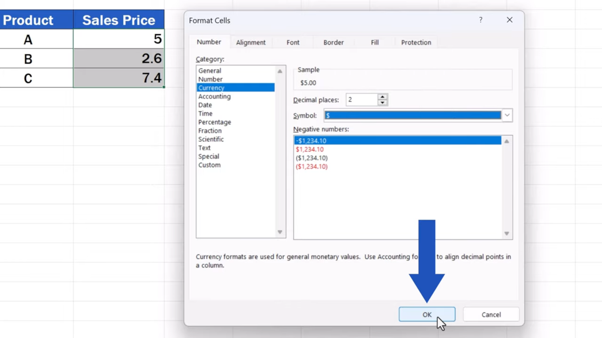 How to Add the Dollar Sign in Excel (Quick and Easy) - EasyClick ...
