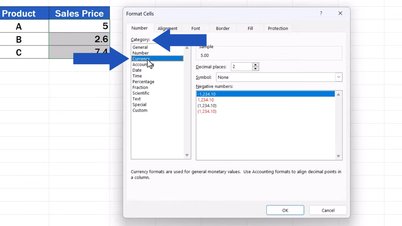 How to Add the Dollar Sign in Excel (Quick and Easy) - EasyClick ...