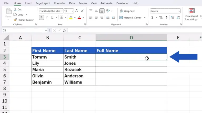 How to Merge Two Columns in Excel (Quick and Easy) - EasyClick ...