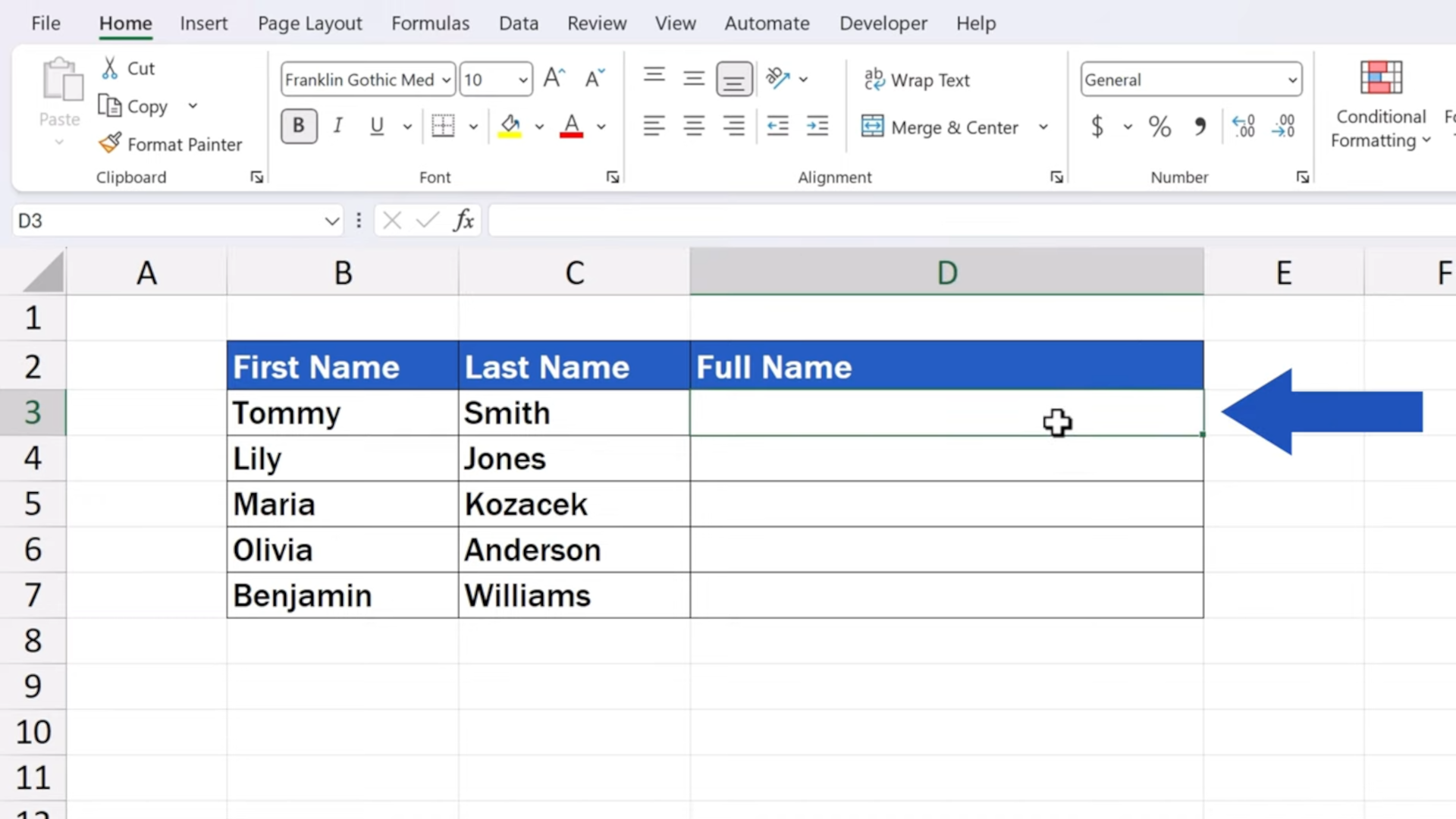 How to Merge Two Columns in Excel (Quick and Easy) - EasyClick ...