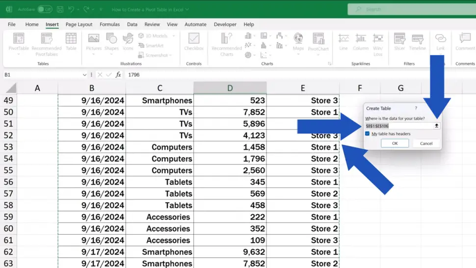 How to Create a Pivot Table in Excel (A Comprehensive Guide for Beginners) - EasyClick ...