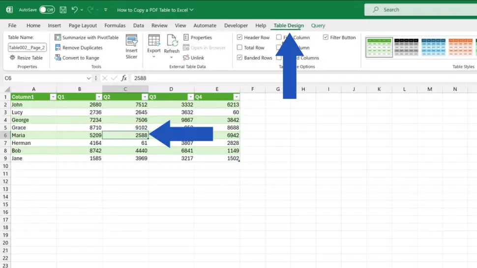 How to Copy a PDF Table to Excel (Super Quick) - EasyClick ...