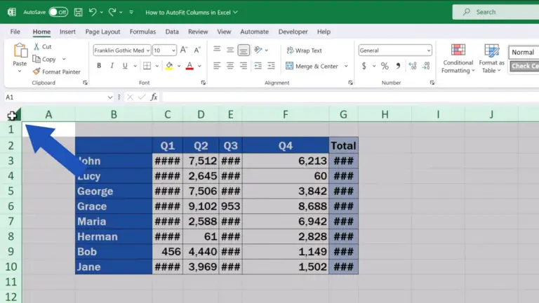 How To Autofit Columns In Excel The Simplest Way Easyclick Academyeasyclick Academy
