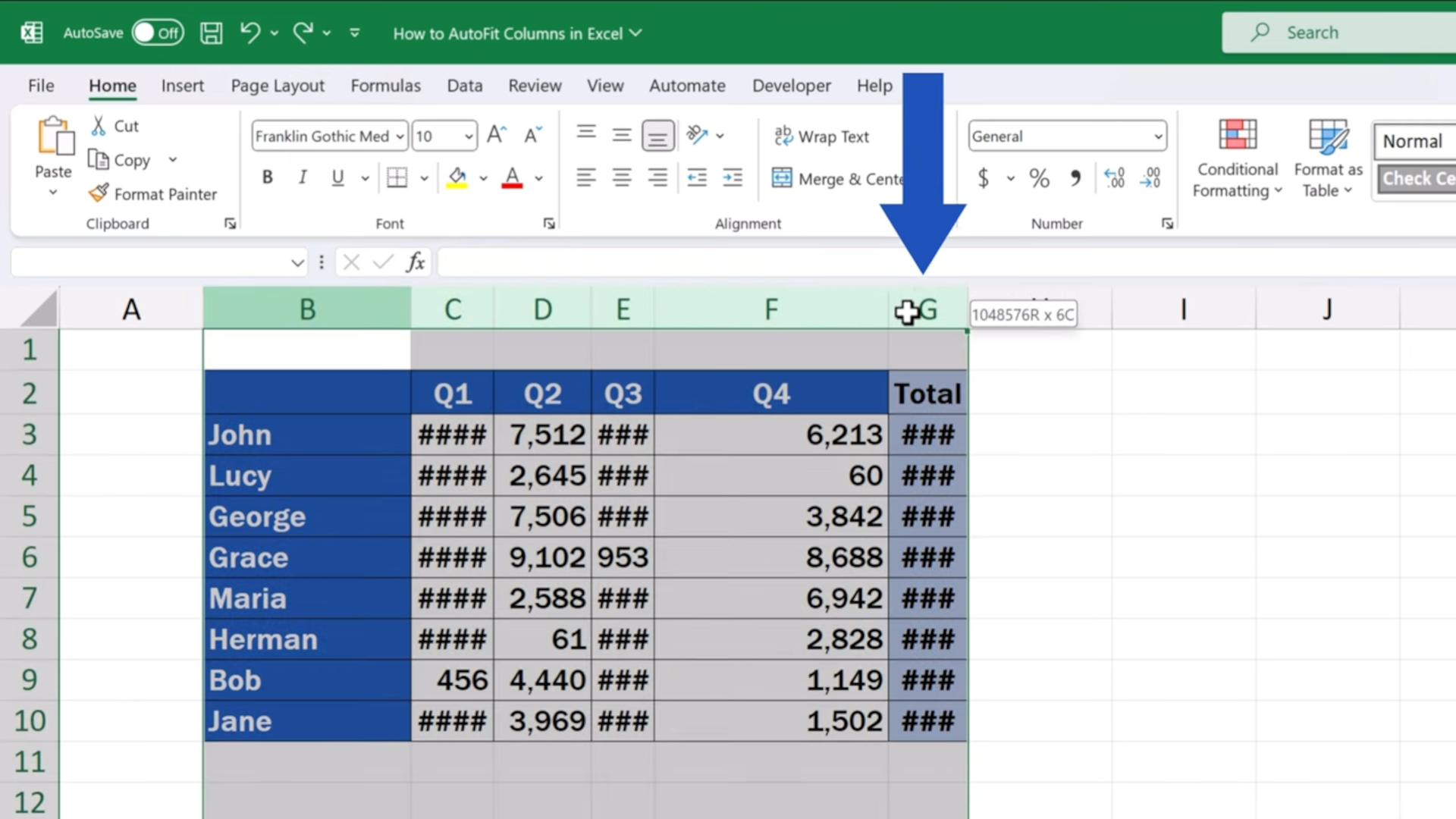 How To Autofit Columns In Excel The Simplest Way Easyclick Academyeasyclick Academy