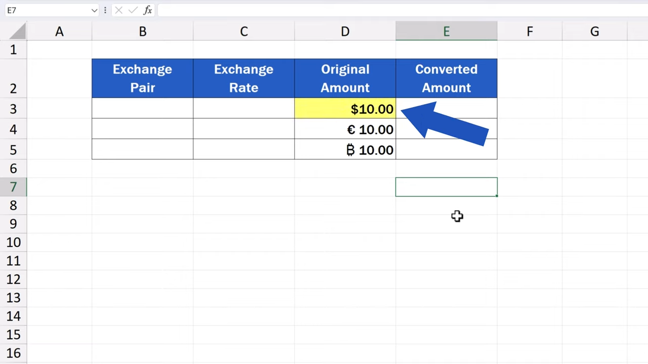 How to Convert Currency in Excel - EasyClick AcademyEasyClick Academy