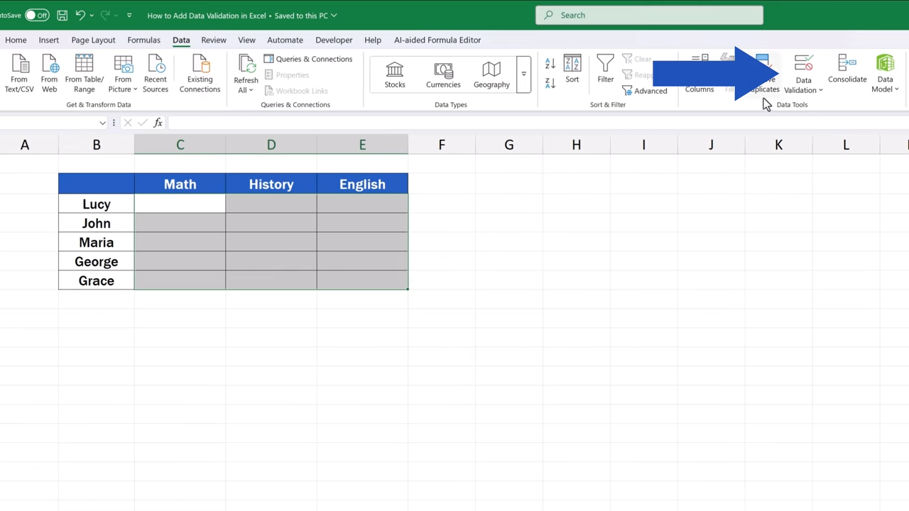 How to Add Data Validation in Excel - EasyClick AcademyEasyClick Academy