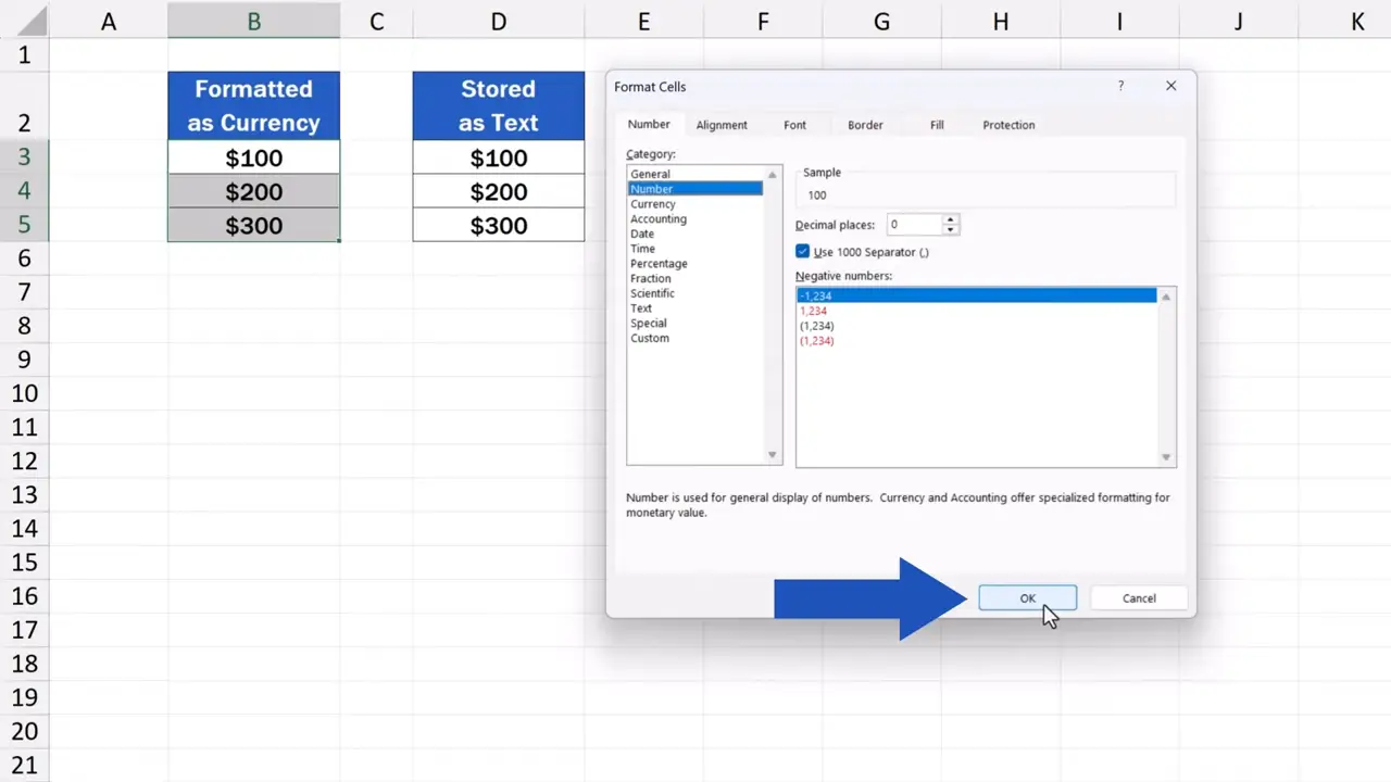 How to Remove Dollar Sign in Excel - EasyClick AcademyEasyClick Academy